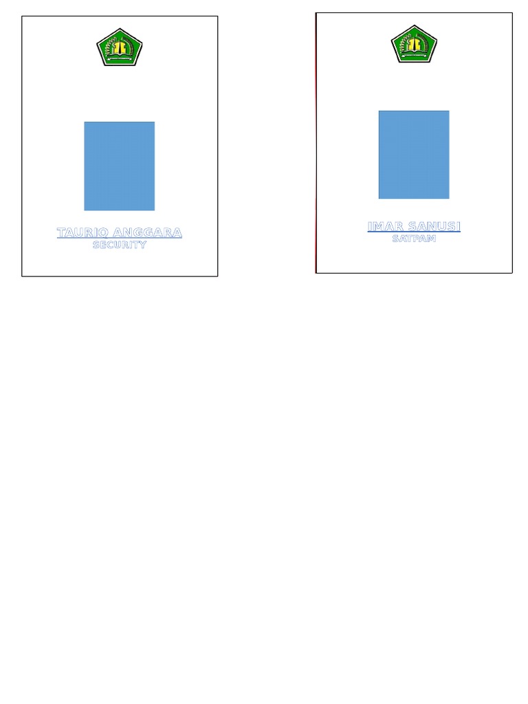 Id Card Satpam | PDF