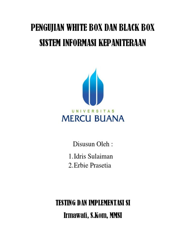 Pengujian White Box Dan Black Box Final | PDF