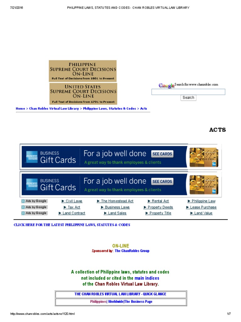 Act No. 1120 - Friar Lands Act | Lease | Bonds (Finance)