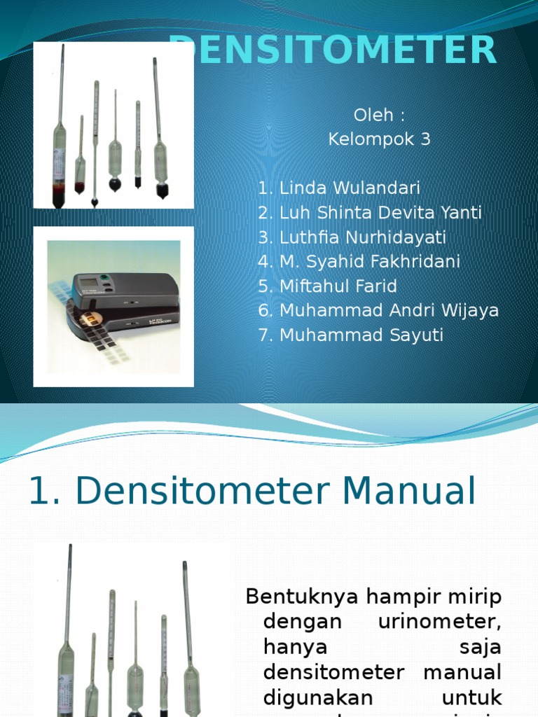 Panduan Lengkap Densitometer Manual dan Digital | PDF