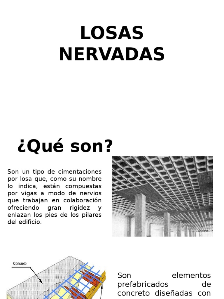 Losas Nervadas | PDF | Fundación (Ingeniería) | Ingeniería estructural