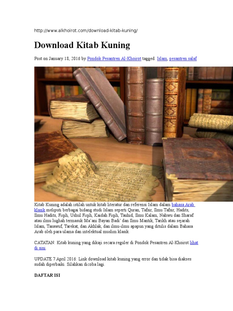 Download Kitab Kuning PDF Gratis | PDF