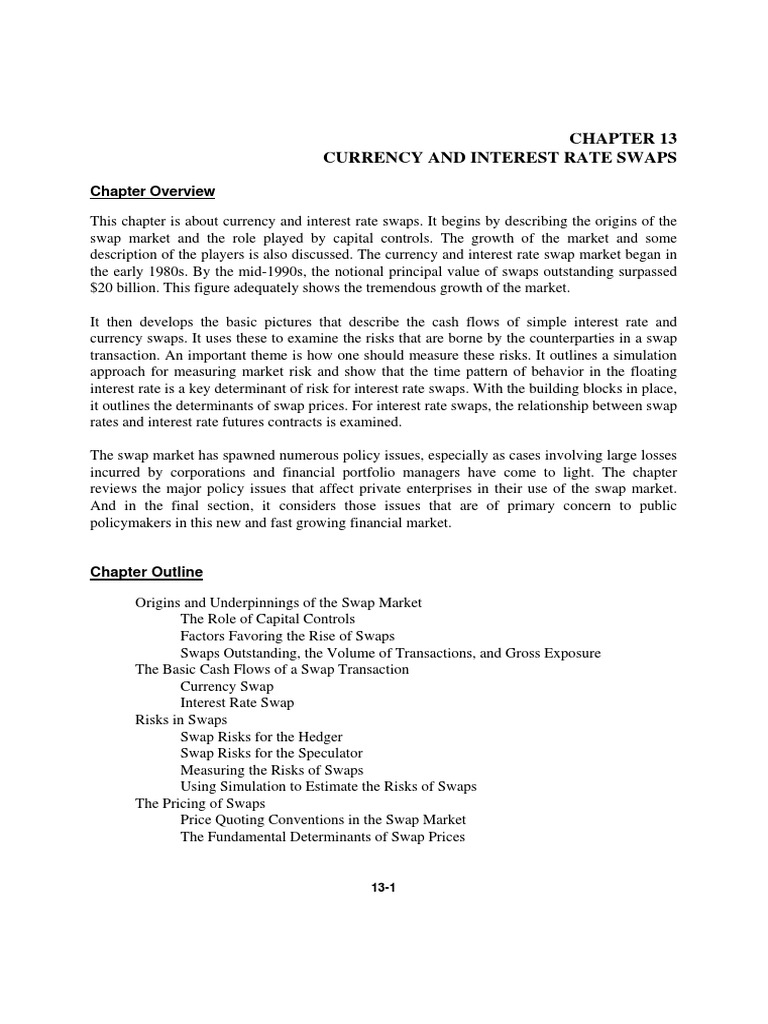Levich Ch13 Net Assignment Solutions Pdf Interest Rate Swap Swap