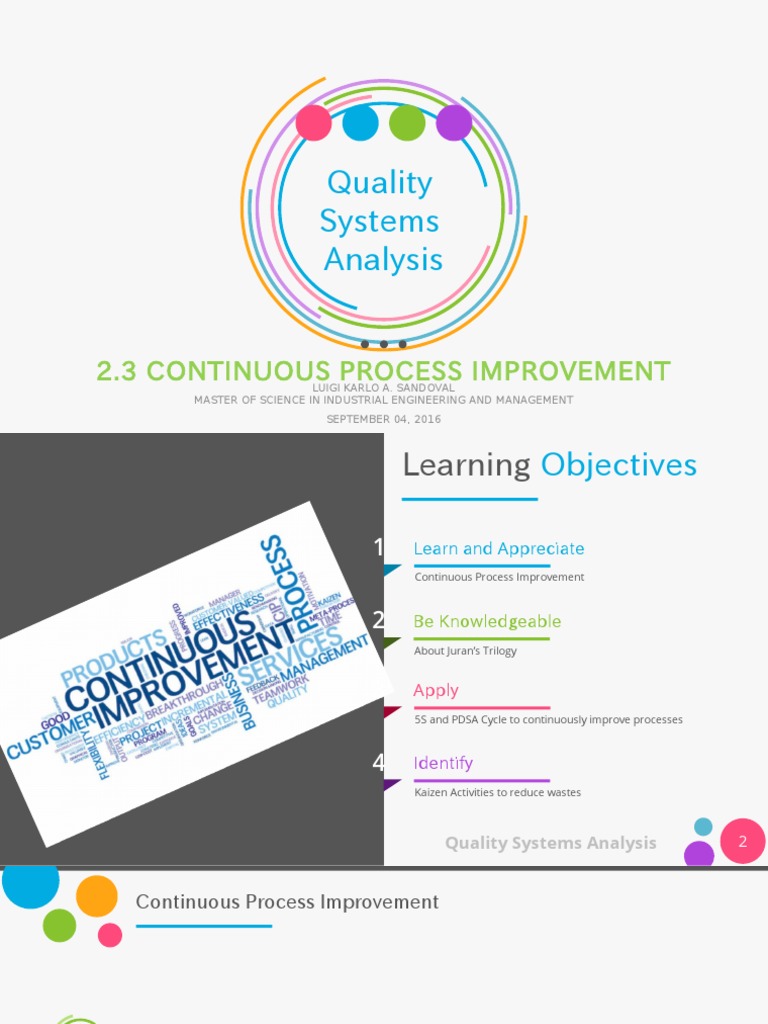 Continuous Process Improvement Strategies | PDF | Process Management ...