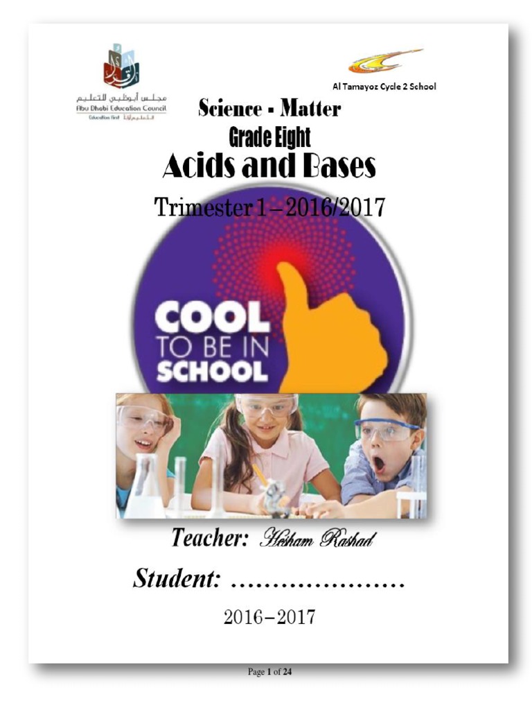 Acids and Bases: Grade 8 Science Unit | PDF | Acid | Sodium Chloride