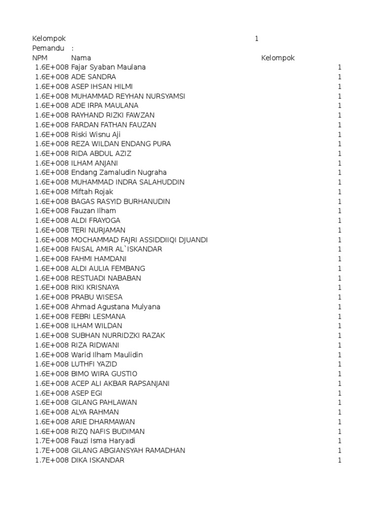 Kelompok Ombus | PDF