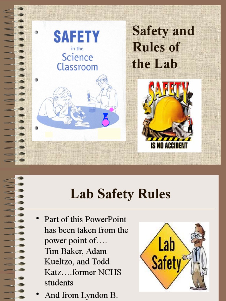 Lab Safety ppt-2 | PDF | Laboratories | Ac Power Plugs And Sockets