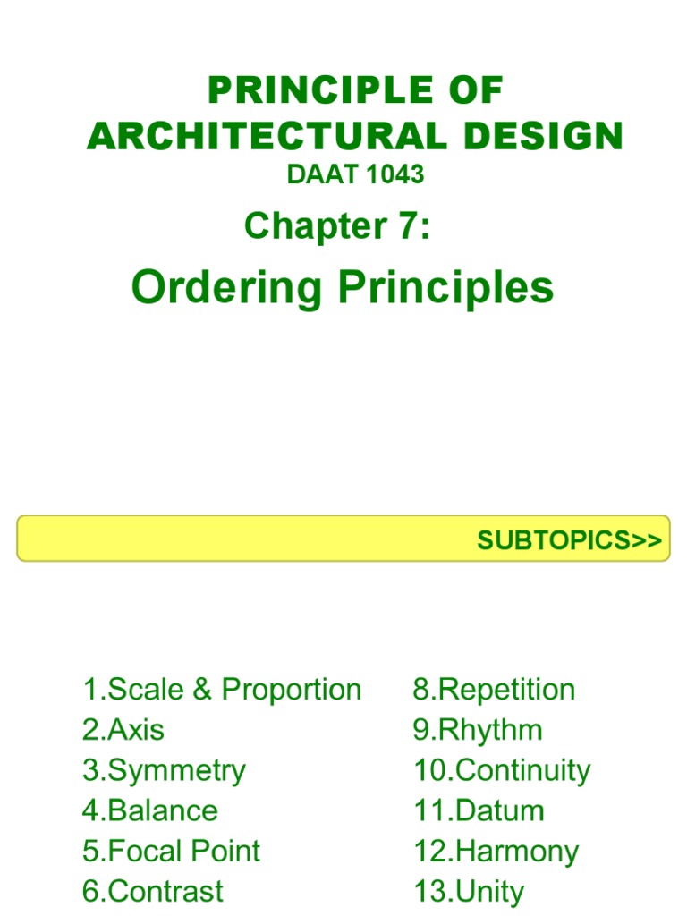 9_Ordering principles.ppt | Symmetry | Rhythm