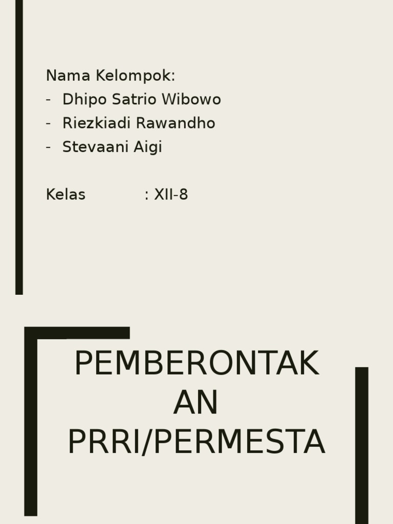 Pemberontakan Permesta - 2 | PDF