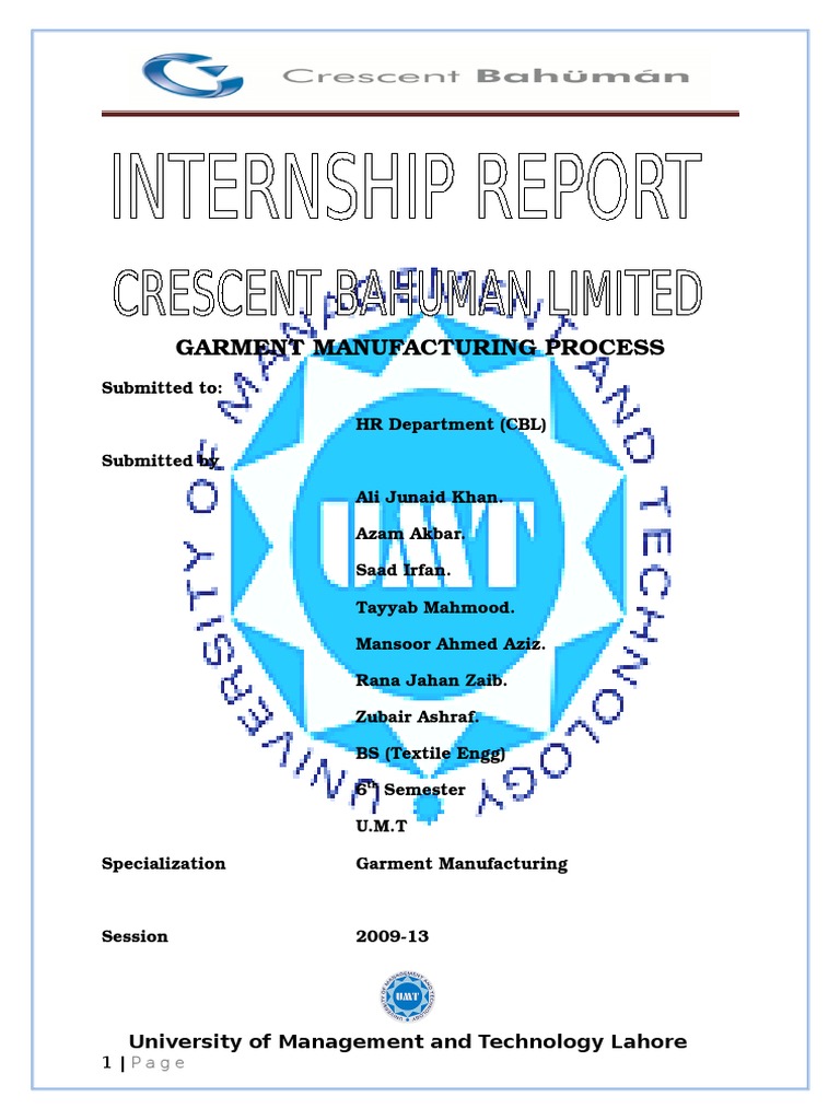 Report On CBL | PDF | Seam (Sewing) | Sewing