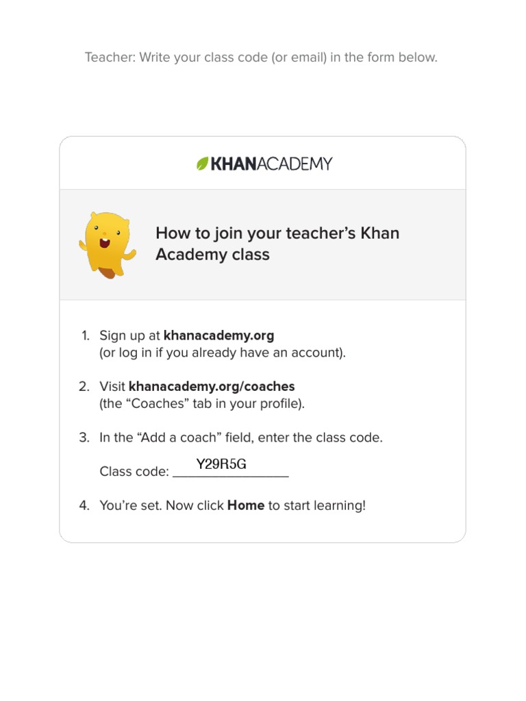 Khanacademyclasscodes | PDF | Career & Growth | Business