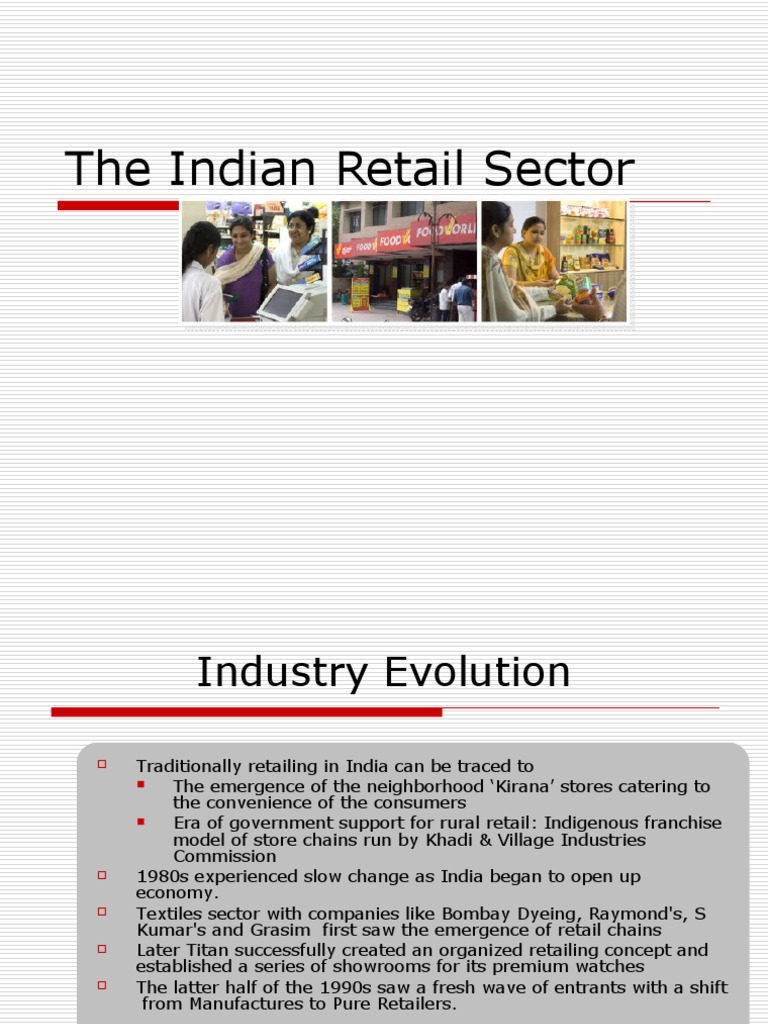 The Indian Retail Sector | PDF | Supermarket | Retail
