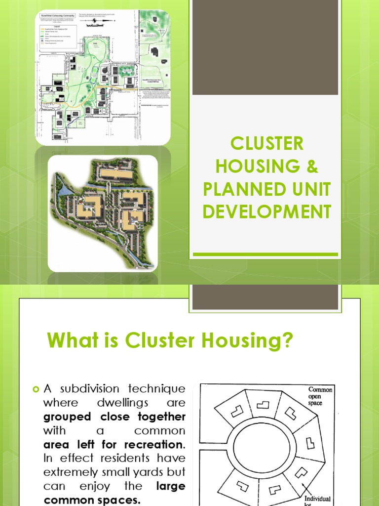 Cluster Housing & Planned Unit Development PDF | PDF | Land Use ...