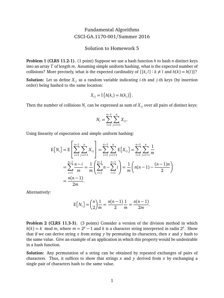 hw05 Solution PDF | PDF | Computer Programming | Mathematical Concepts