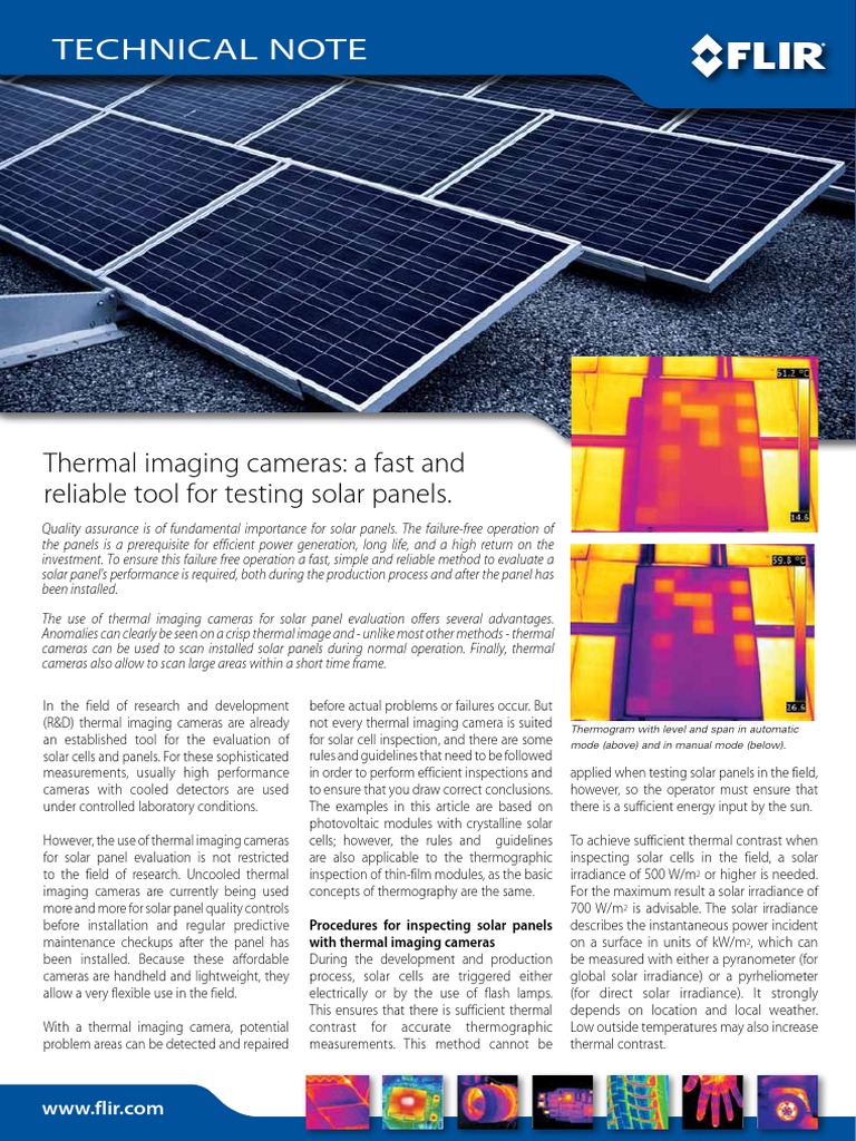 Technical Note: Thermal Imaging Cameras: A Fast and Reliable Tool For ...