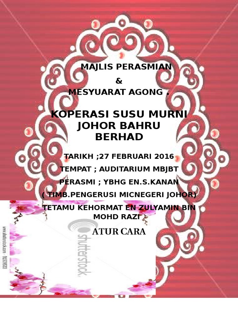 Buku Program Majlis Persaraan | PDF