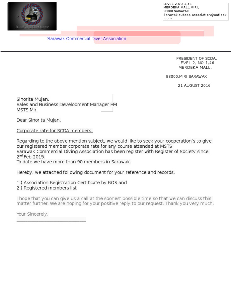 Scda Letter To Msts | PDF