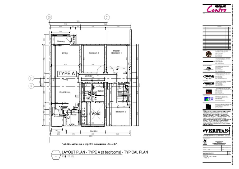 Centro - Layout Plan (Type A) | PDF