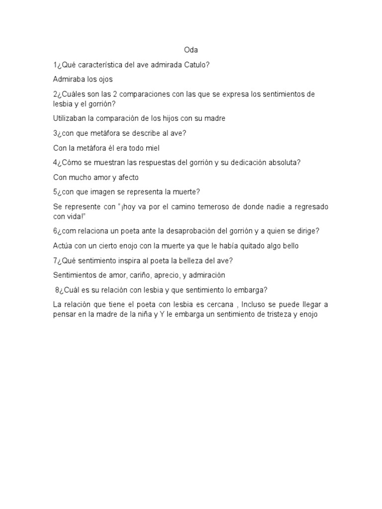 Oda | PDF | Roma antigua | Amor