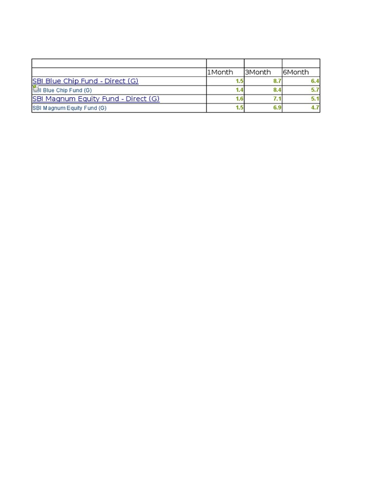 SBI Large Cap Fund Performance Overview | PDF