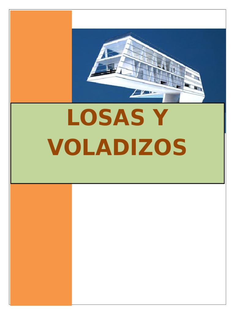 Losas Y Voladizos Pdf Puente Diseño Arquitectonico