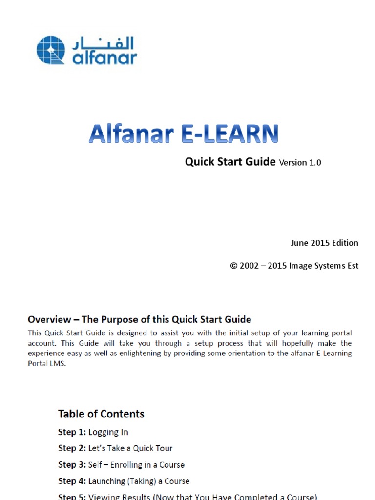 Alfanar Quick Start | PDF | Business