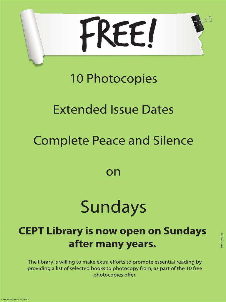Poster For Library 1 Revised | PDF | Library And Museum