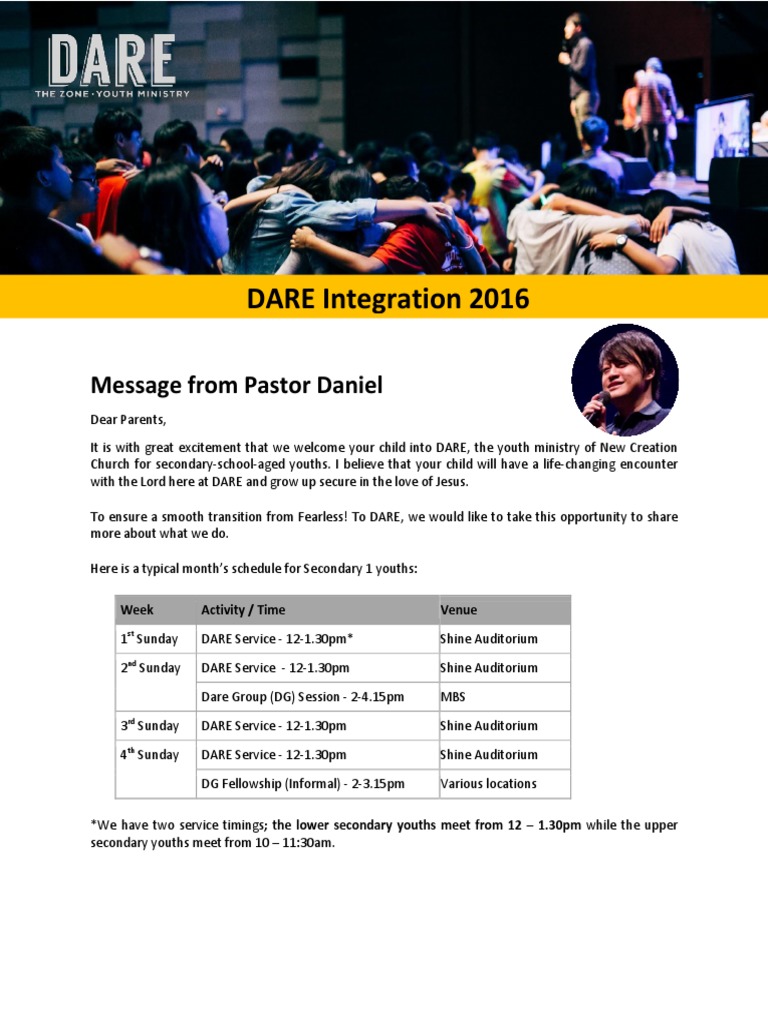 DARE Integration 2016 Welcome Letter | PDF | Transport | Religion And ...