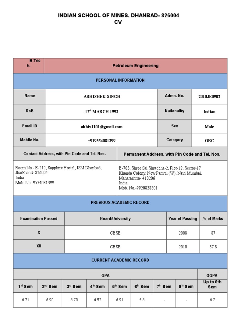 Abhishek Singh (2010JE0902) B.tech (Petroleum Engineering) | PDF | Computing | Software