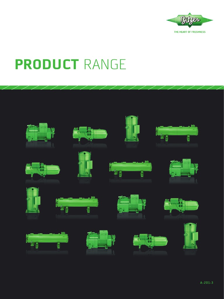 Bitzer Compressor Product Range | PDF | Gas Compressor | Heat Pump
