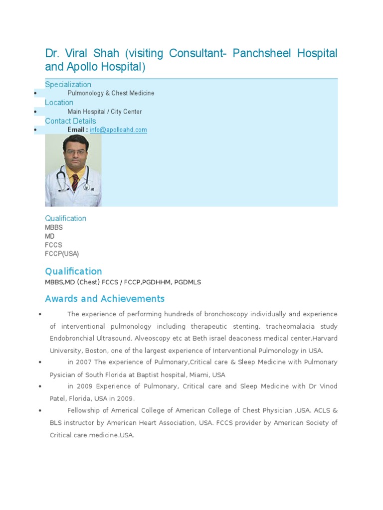 Viral Shah | PDF | Pulmonology | Respiratory System