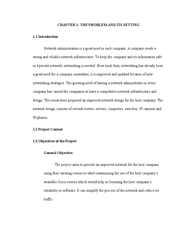 Chapter 1: The Problem and Its Setting | PDF | Router (Computing) | Computer Network