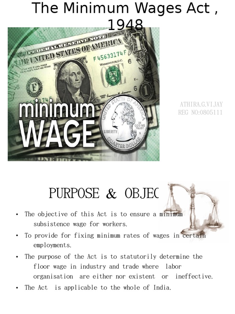 The Minimum Wages Act, 1948PPT | PDF | Wage | Piece Work