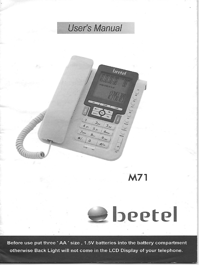 Beetel M71 Manual | PDF