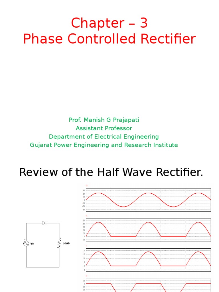 Chapter - 3 Phase Controlled Rectifier | PDF | Computer Engineering ...