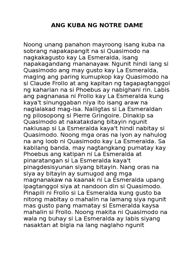 Ang Kuba Ng Notre Dame