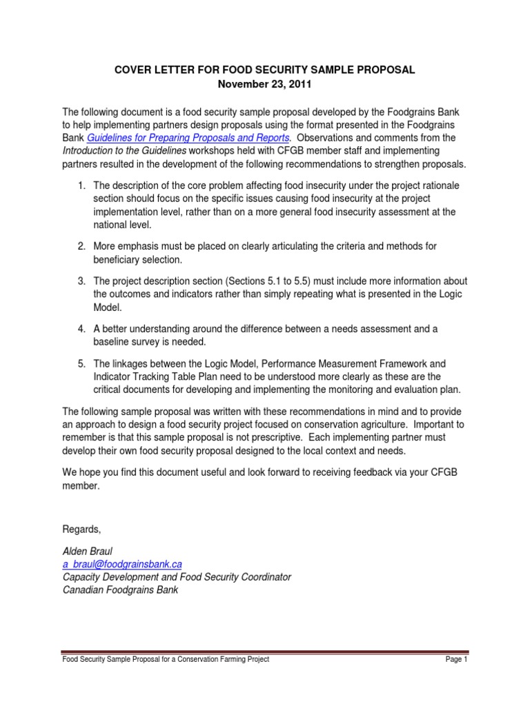 Conservation Farming Proposal Template | PDF | Crop Rotation | Food ...