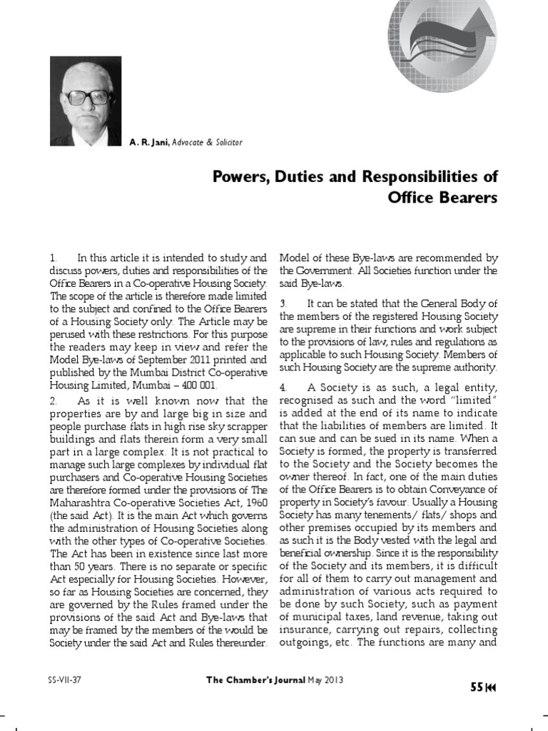 Housing Society Rules & Regulations | PDF | Cheque | By Law