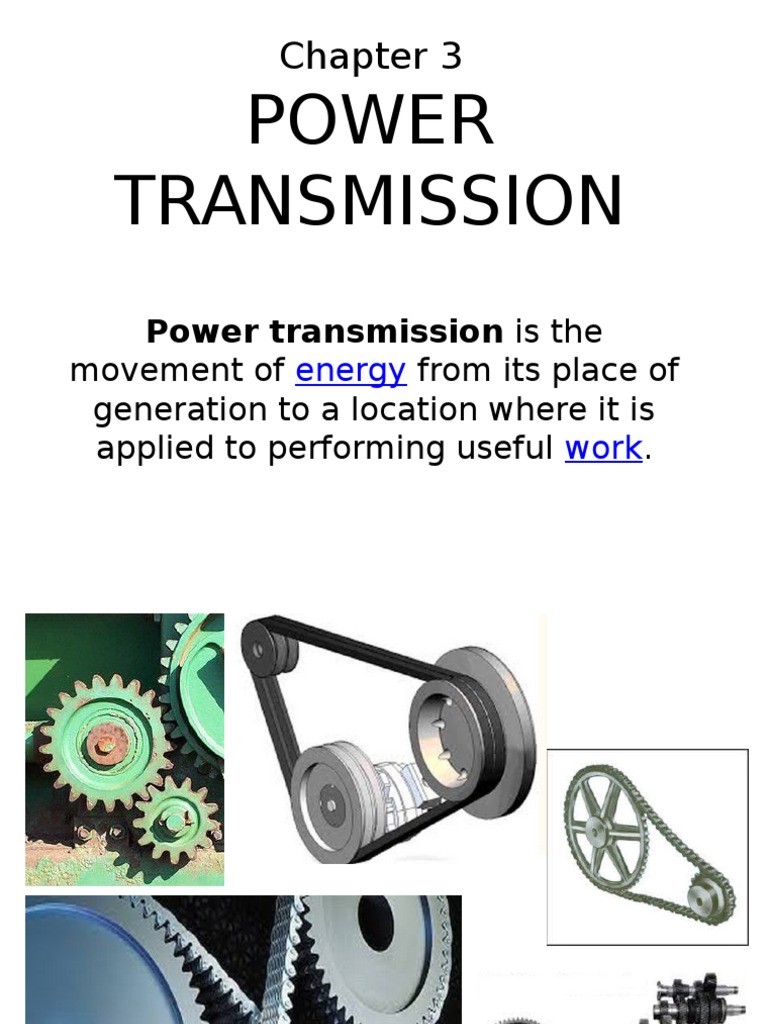 3 Power Transmission JJ615 | PDF | Gear | Transmission (Mechanics)