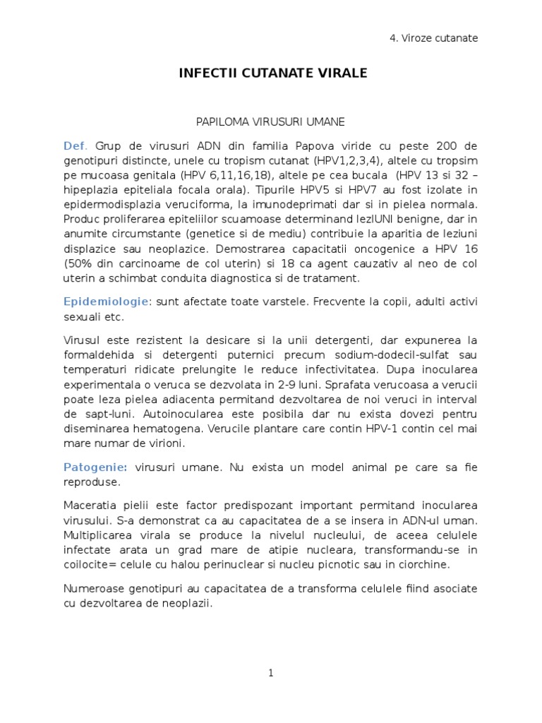 4.infectii Cutanate Virale | PDF