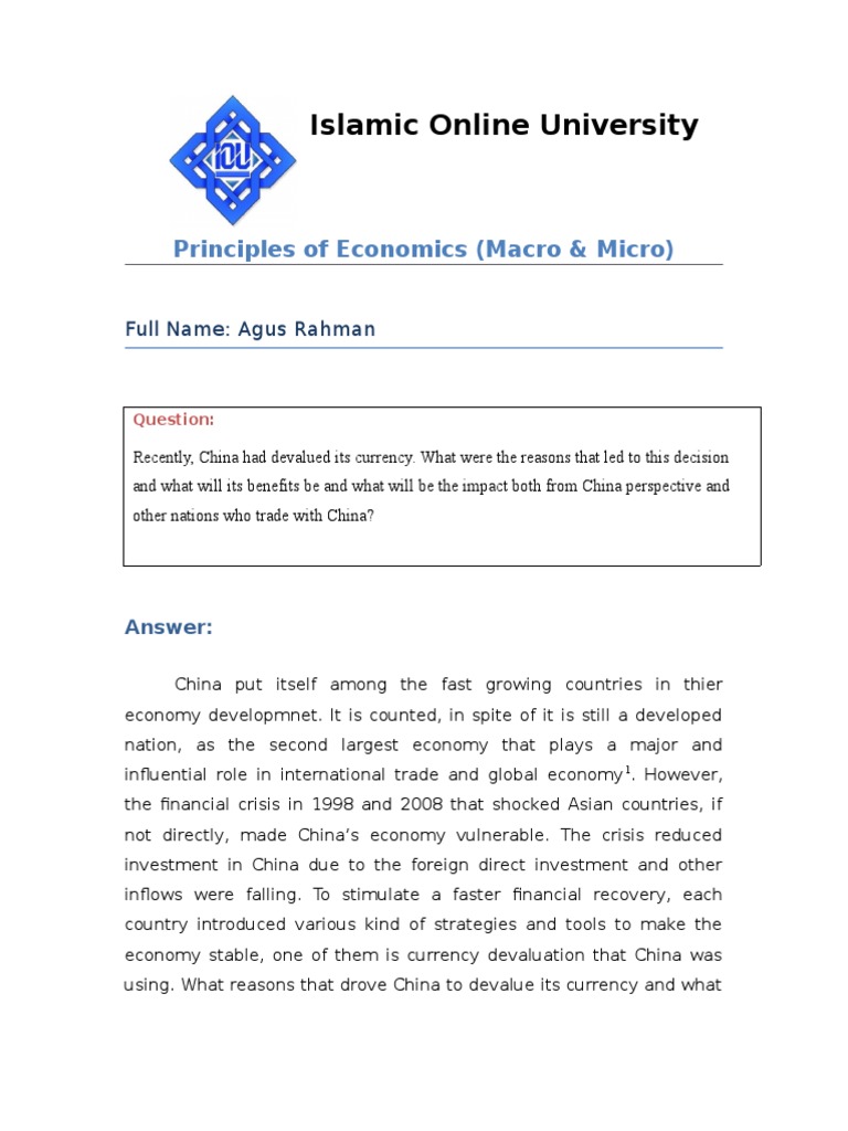 China's Currency Devaluation Explained | PDF | Devaluation | Exports
