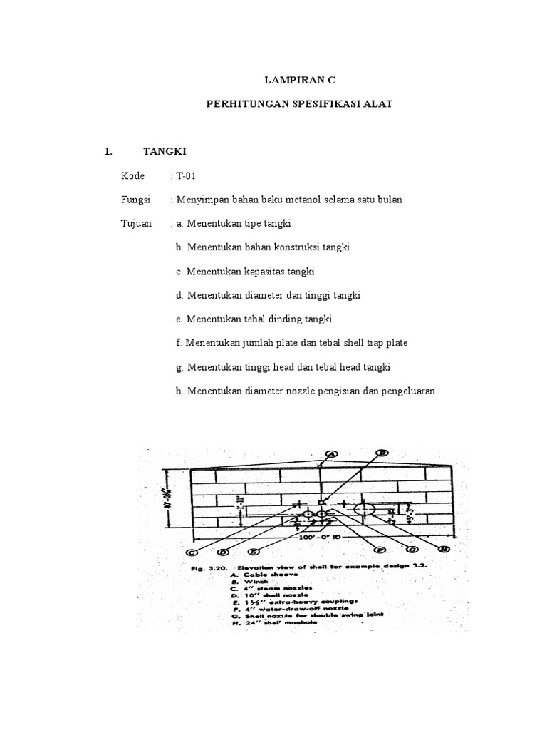 Contoh Perancangan Tangki | PDF