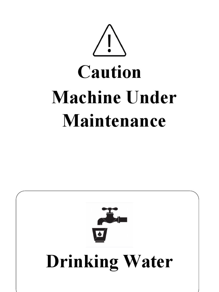 Caution Machine Under Maintenance | PDF