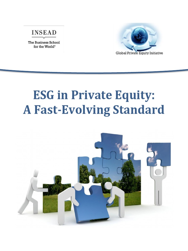 Esg In Private Equity Pdf Private Equity Governance