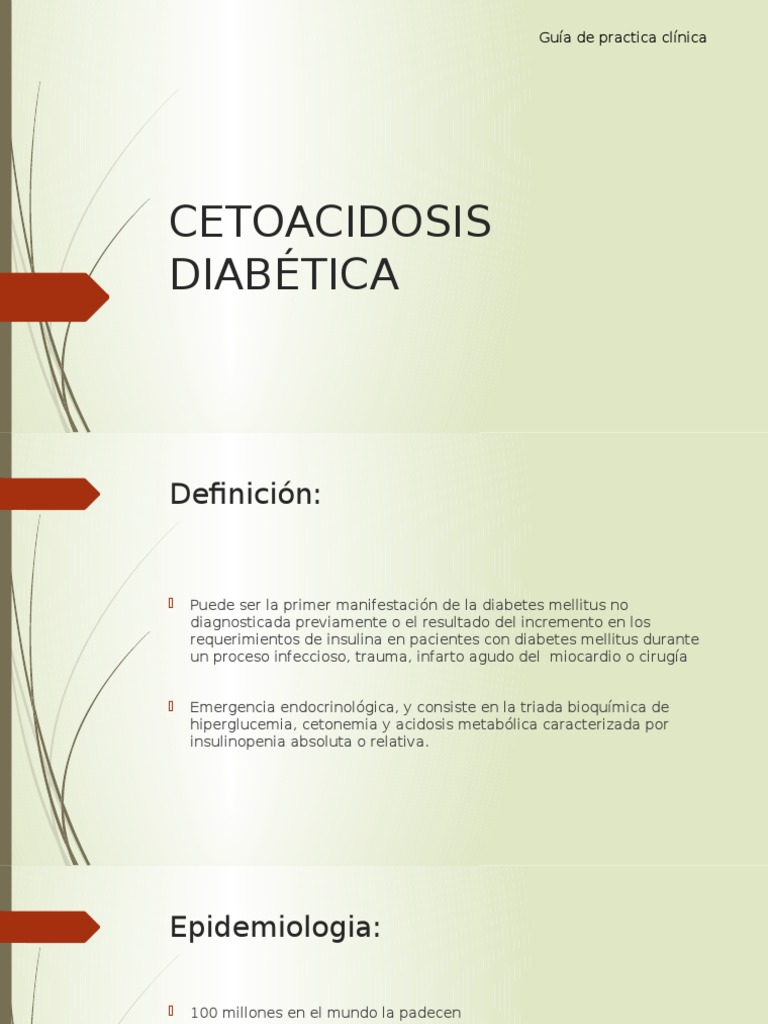 Cetoacidosis Diabetica Diabetes Mellitus Especialidades Médicas