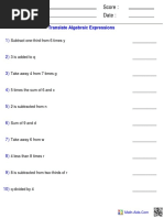 English & Maths Pre Primary Exam Papers - Margaret Rebello | PDF