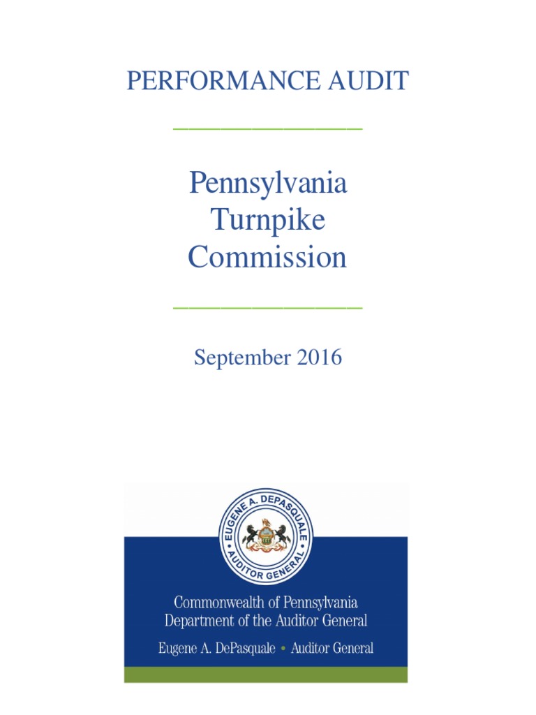 PennsylvaniaTurnpikeCommission Audit 9.6.16 | PDF | Toll Road ...