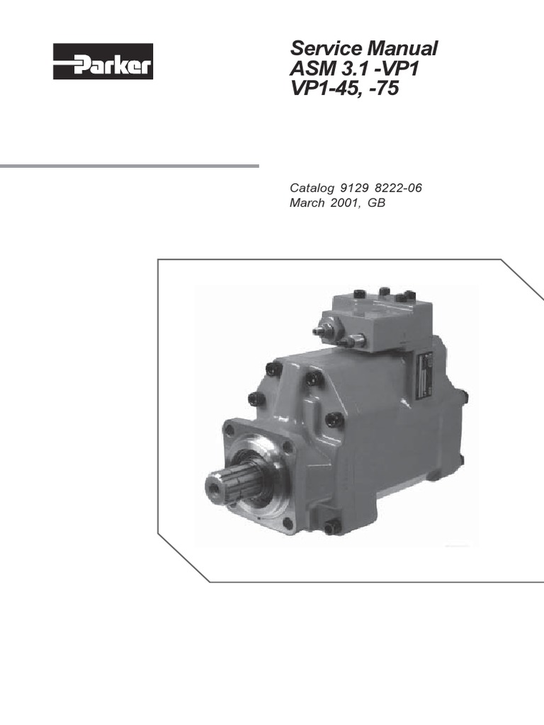 VP1 service Parker | Bearing (Mechanical) | Pump