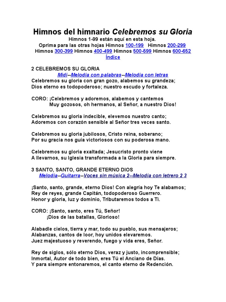 Himnos Del Himnario | PDF | Cristo (título) | Salvación