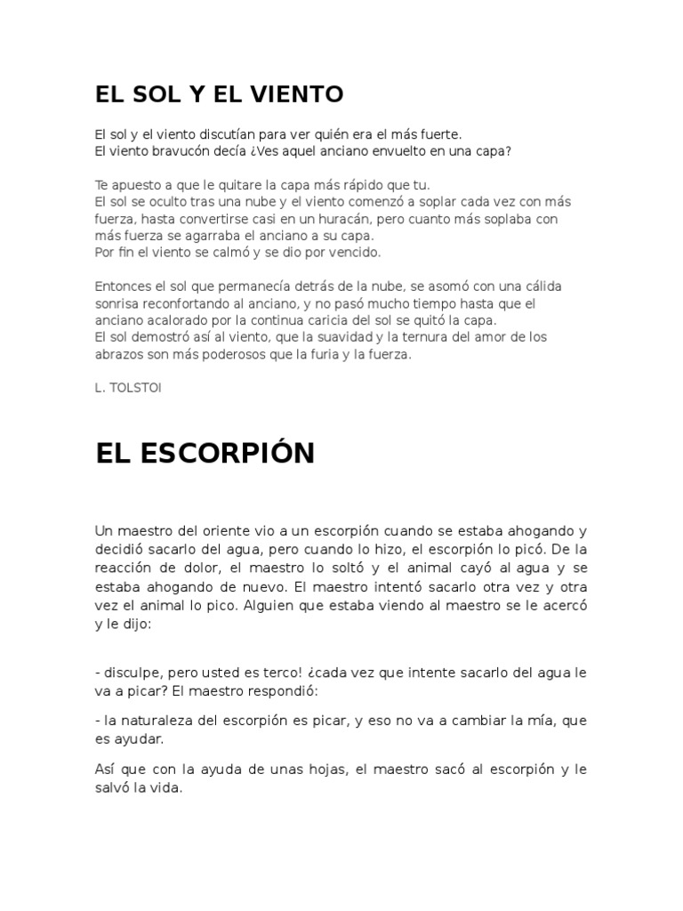 El Sol y El Viento | PDF | Alma | Amor